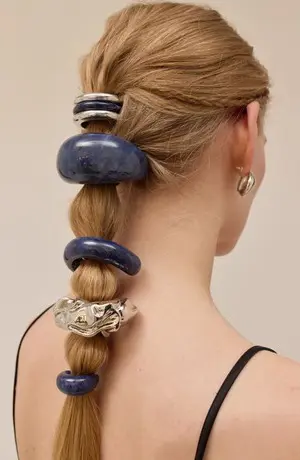 LELET NY Marbled Arch Ponytail Cuff