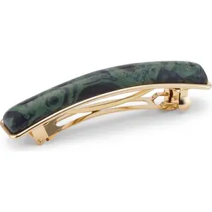 LELET NY LELET NY Cobee Marble Barrette Malachite