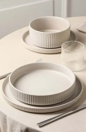 STONE + LAIN Haven Stoneware 4-piece Pasta Bowl Set