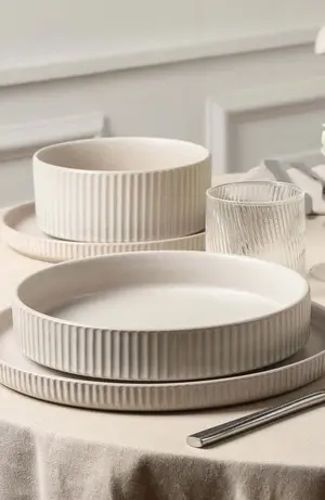 STONE + LAIN Haven Stoneware 4-piece Pasta Bowl Set