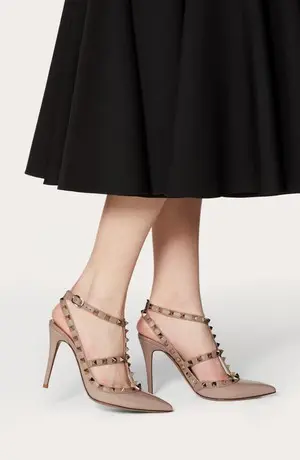 Valentino Garavani Rockstud T-strap Pumps