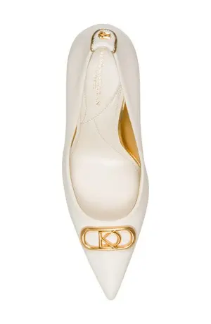 Donna Karan New York Panthia Pointed Toe Pump - Ivory