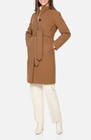 NORWEGIAN WOOL Stand Collar City Virgin Wool-blend Down Coat