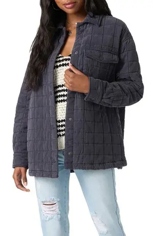 O'Neill Rya Quilted Jacket - Washed Black