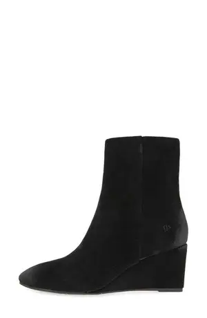 Gentle Souls Nash Wedge Bootie - Black Suede