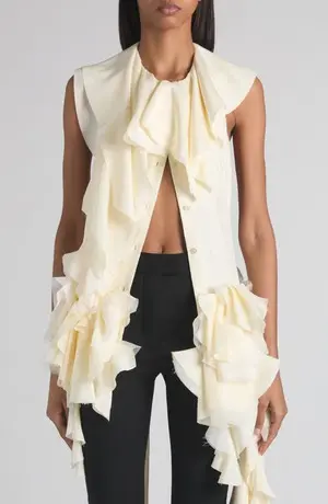 Ruffle Vests For Women