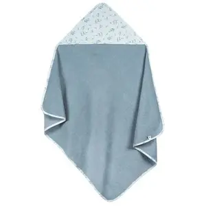 JUST BORN Hooded Towels Set - Soft Blue Tones