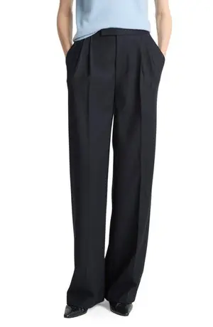 Vince Pleated Wide Leg Trousers