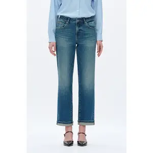 BAYEAS Mid-rise Straight Leg Jeans