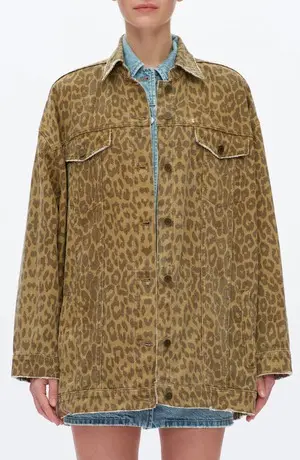 Relaxed Fit Drop Shoulder Denim Jackets