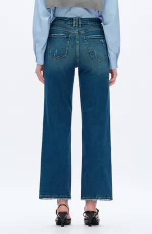 BAYEAS High-waist Straight-leg Jeans