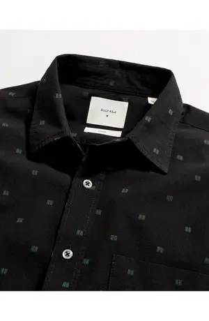 Billy Reid Standard Fit Geometric Dobby Button-up Shirt