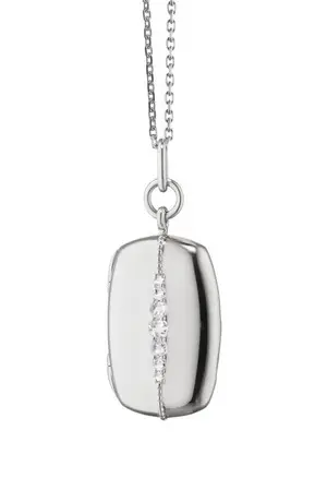 Monica Rich Kosann Slim Kate Locket Necklace - Silver