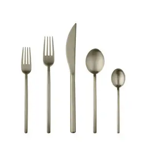 MEPRA Due Flatware Set20 Pieces - Ice Champagne