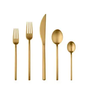MEPRA Due Flatware Set20 Pieces Ice Gold