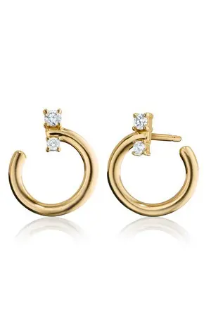 Monica Rich Kosann Small Galaxy Wrap Hoop Earrings - Gold