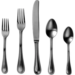 MEPRA Perla Flatware Set20 Pieces - Ice Black Gold