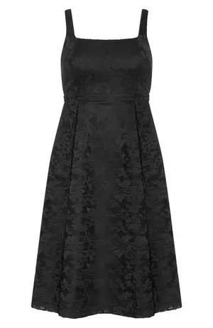 City Chic Jacklynn Floral Jacquard Dress