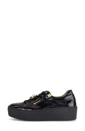 Gabor Bee Platform Sneakers - Black