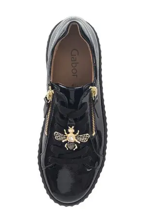 Gabor Bee Platform Sneakers - Black