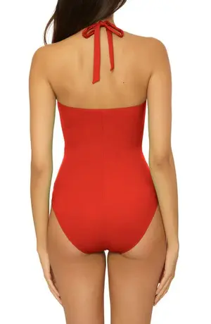 SOLUNA Sun Goddess Convertible One-piece Swimsuit - Red