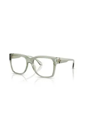 Michael Kors 51mm Square Full Rim Eyeglasses - Green