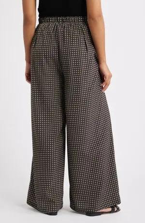 Bobeau High Waist Wide Leg Trousers