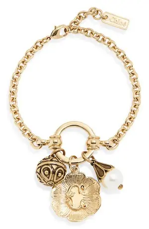 Chloé Chateau Treasures Charm Bracelet - Vintage Gold