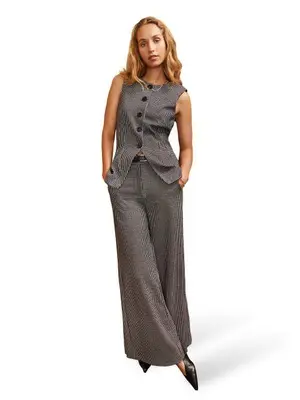 RO&ZO Houndstooth Waistcoat