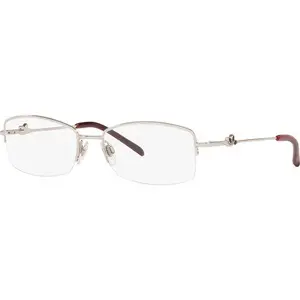 SFEROFLEX Half Rim Square Eyeglasses - Silver