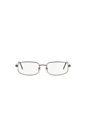 SFEROFLEX Rectangle Full Rim Metal Eyeglasses - Brown
