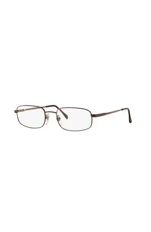 SFEROFLEX Rectangle Full Rim Metal Eyeglasses - Brown