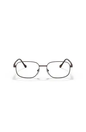 SFEROFLEX 57mm Rectangle Full Rim Eyeglasses - Black