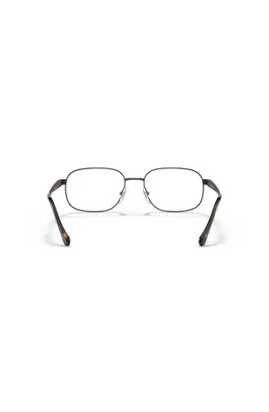 SFEROFLEX 57mm Rectangle Full Rim Eyeglasses - Black