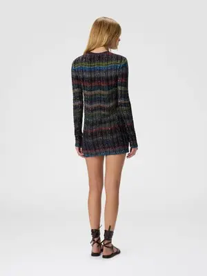 Missoni Crew Neck Sweater With Wave Pattern