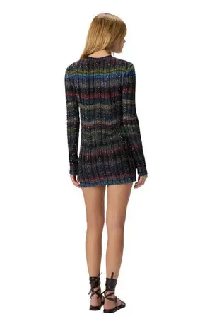 Missoni Crew Neck Sweater With Wave Pattern