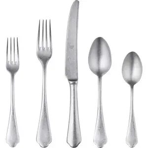 MEPRA Dolce Vita Flatware Set20 Pieces Pewter Silver