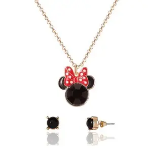 Disney Minnie Mouse Jewelry Set - Red/black
