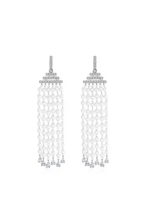 UNTAMED PETALS Julia Waterfall Drop Earrings - Silver