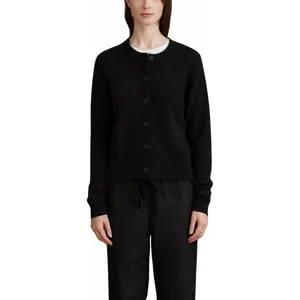 VIR VITA Cashmere Button-up Cardigan - Black