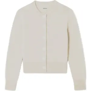 VIR VITA Cashmere Button-up Cardigan - Bone