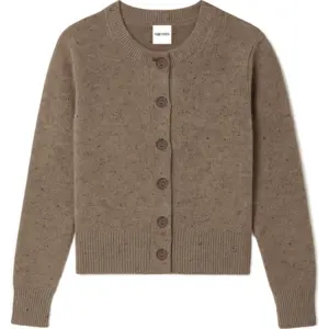 VIR VITA Cashmere Button-up Cardigan - Walnut