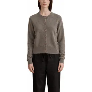 VIR VITA Cashmere Button-up Cardigan - Walnut