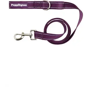PUPPINGTON Reflective Leash - Plum Wine
