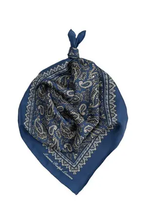 Ralph Lauren Fall Paisley Bandana - Charter Blue