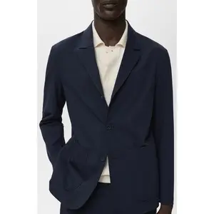 Mango Slim Fit Suit Jacket - Navy