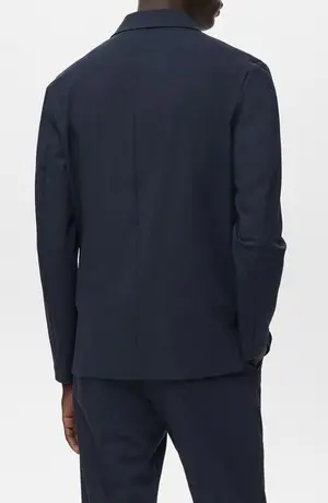 Mango Slim Fit Suit Jacket - Navy