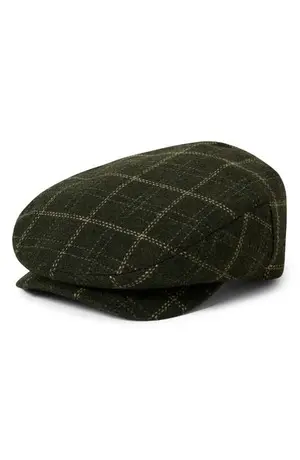 Brixton Barrel Driving Cap - Moss/sand
