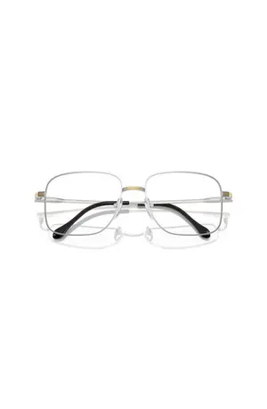 SFEROFLEX 55mm Square Eyeglasses - Silver