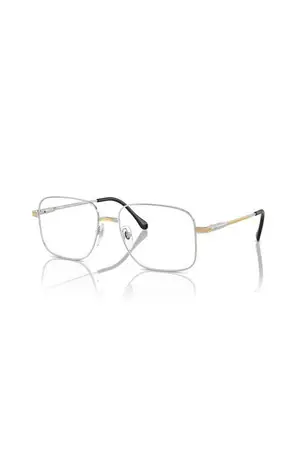 SFEROFLEX 55mm Square Eyeglasses - Silver